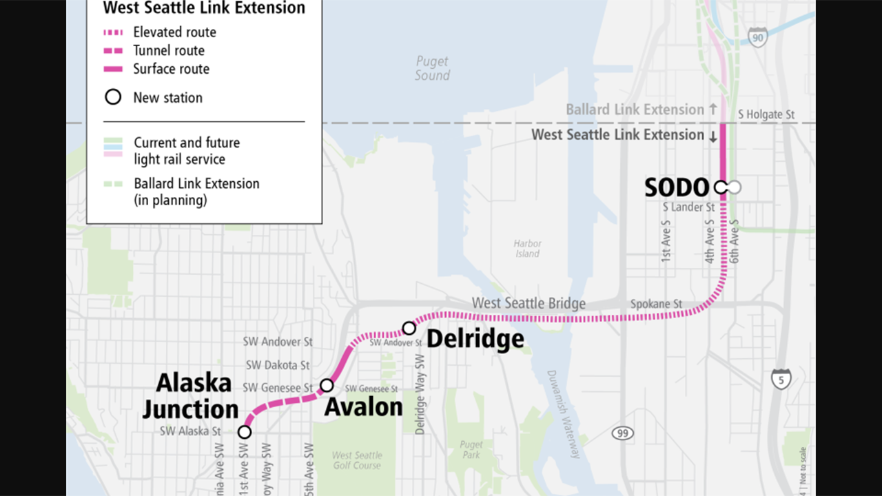 Jacobs tapped to design key West Seattle Light Rail Extension, project ...